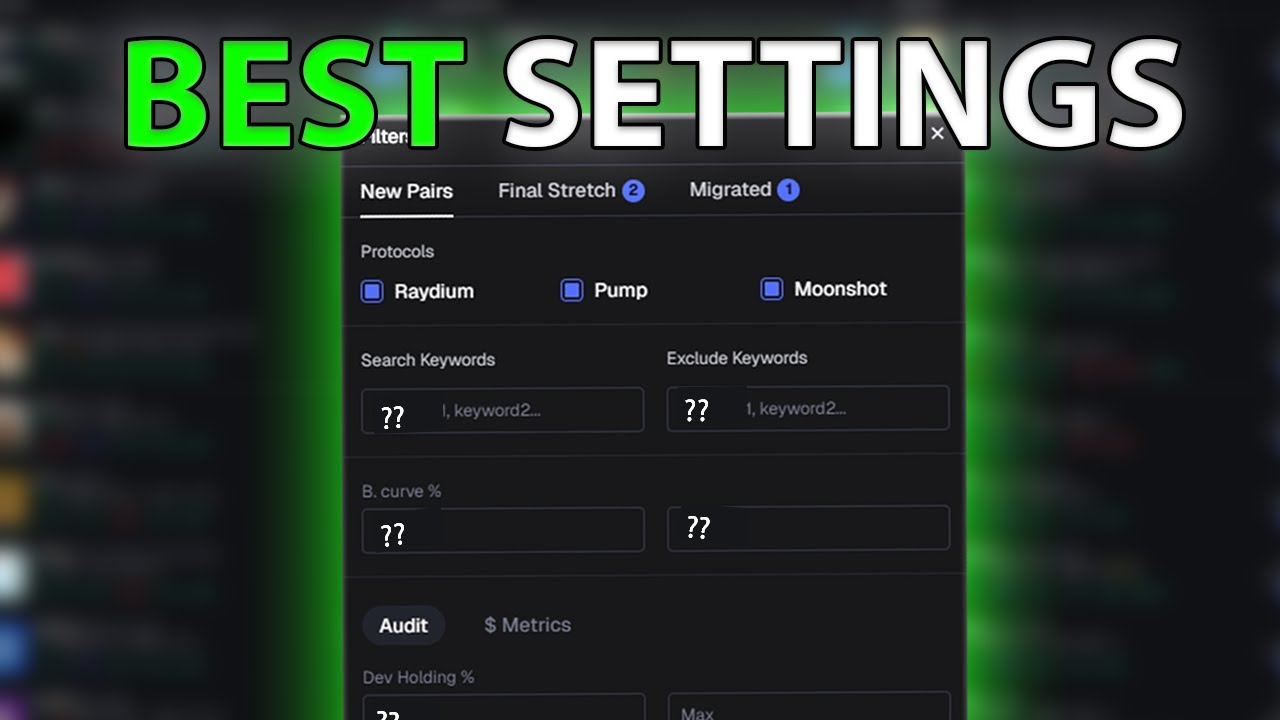 Best Axiom Pro Settings! (Fastest Fills) - YouTube