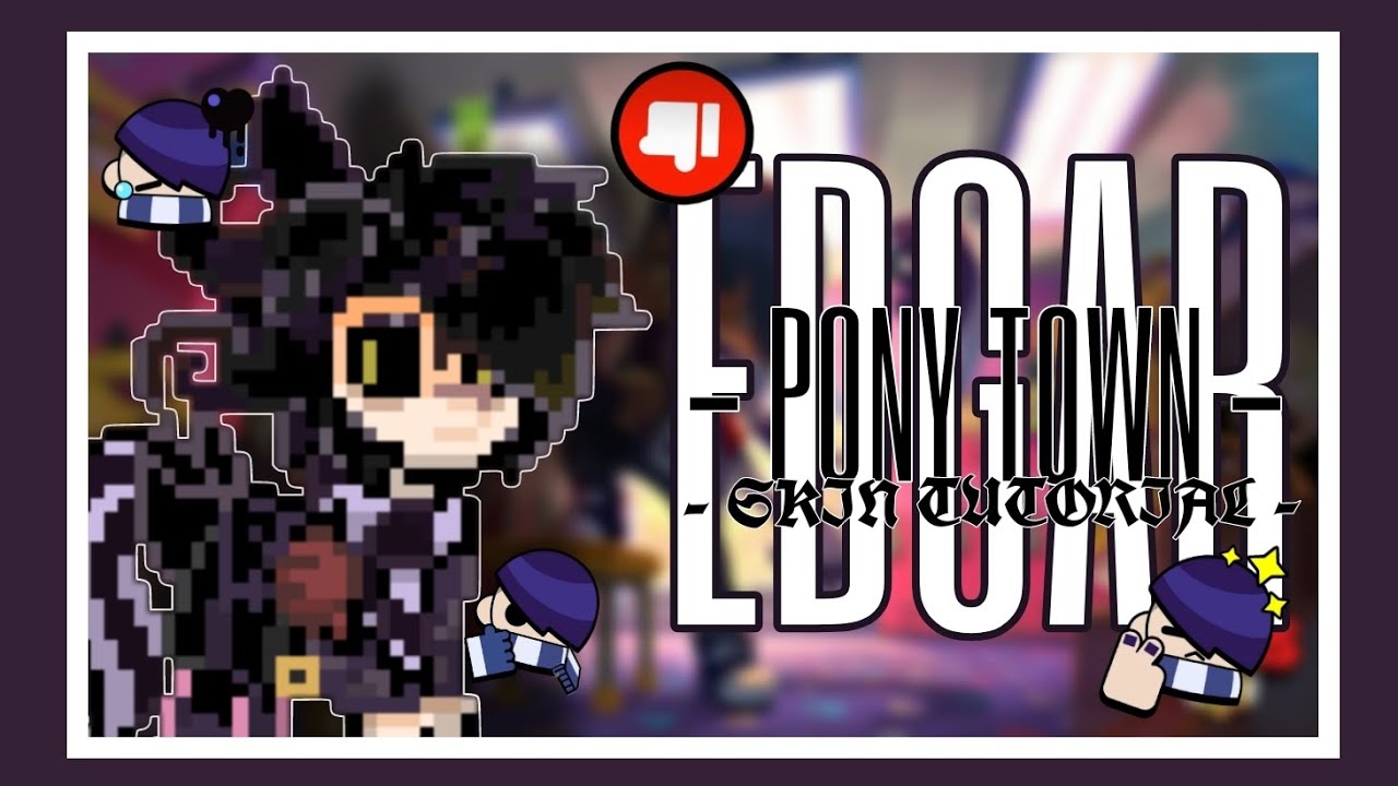 🖤 EDGAR || PONY TOWN SKIN TUTORIAL 🍎 || BRAWL STARS 🏆 - YouTube