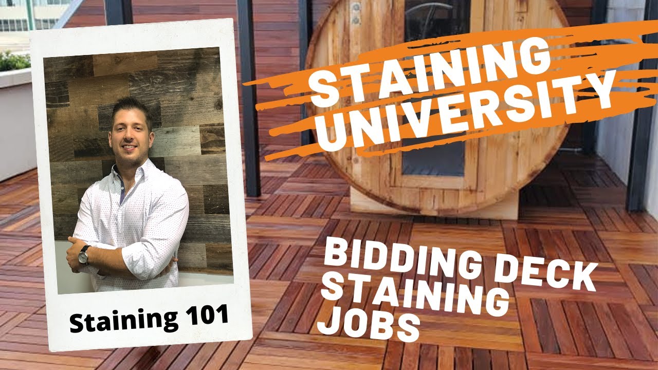 How to Bid Deck Staining & Sealing Jobs | Pro Business Tips - YouTube