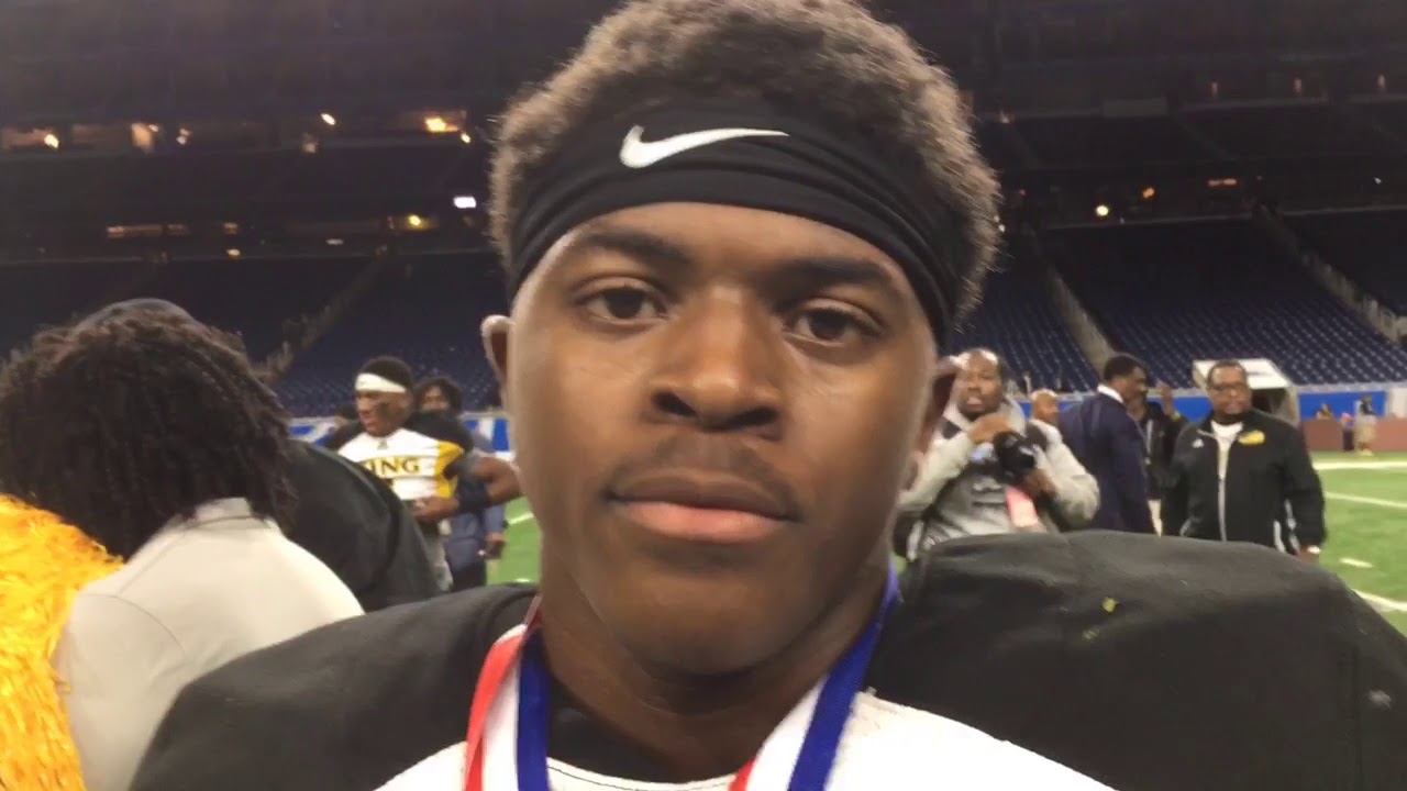 Detroit King running back Jalen Jackson reacts to PSL title win over ...