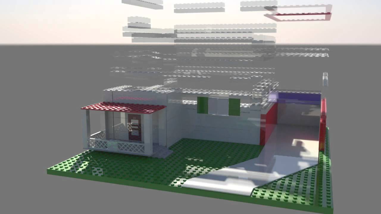 Lego House 3D (MAYA) - YouTube