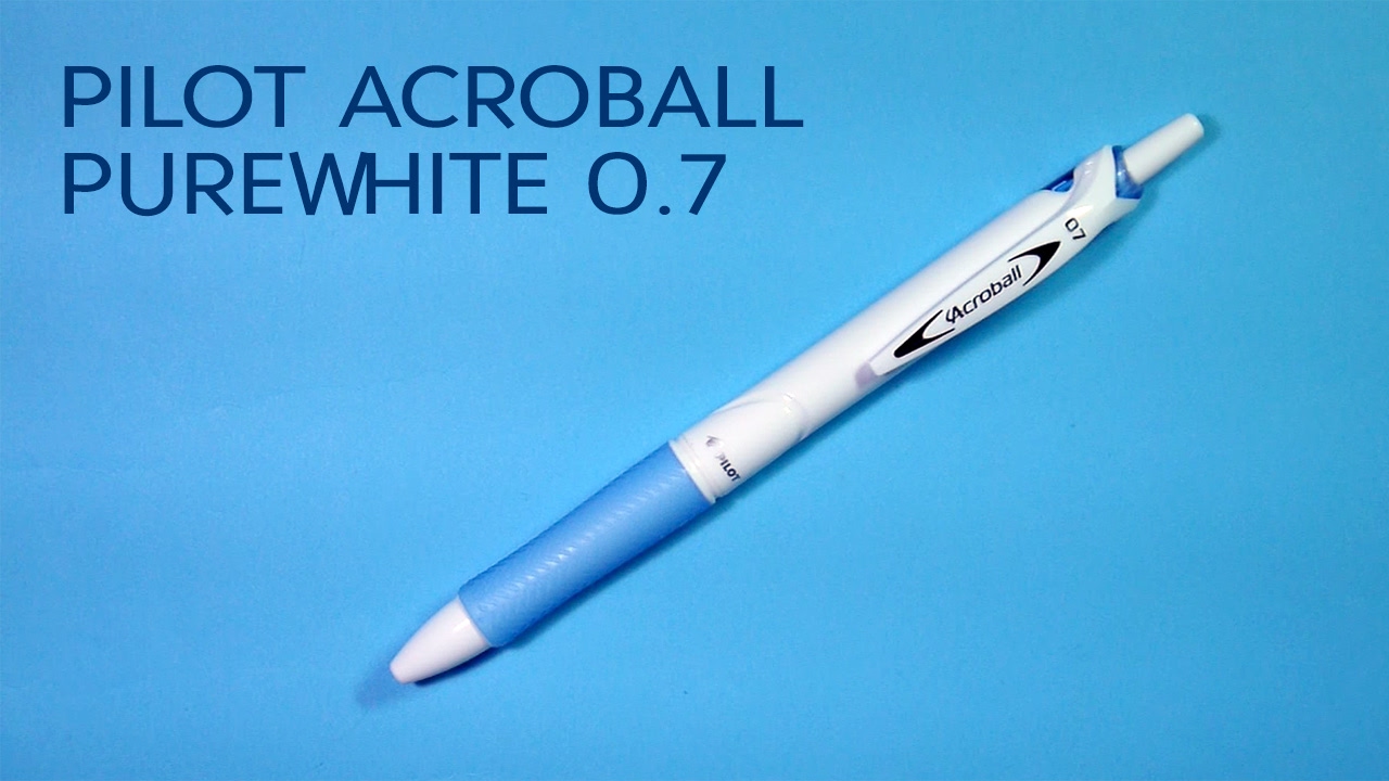 Pilot Acroball PureWhite on Moleskine Cahier Journal - YouTube