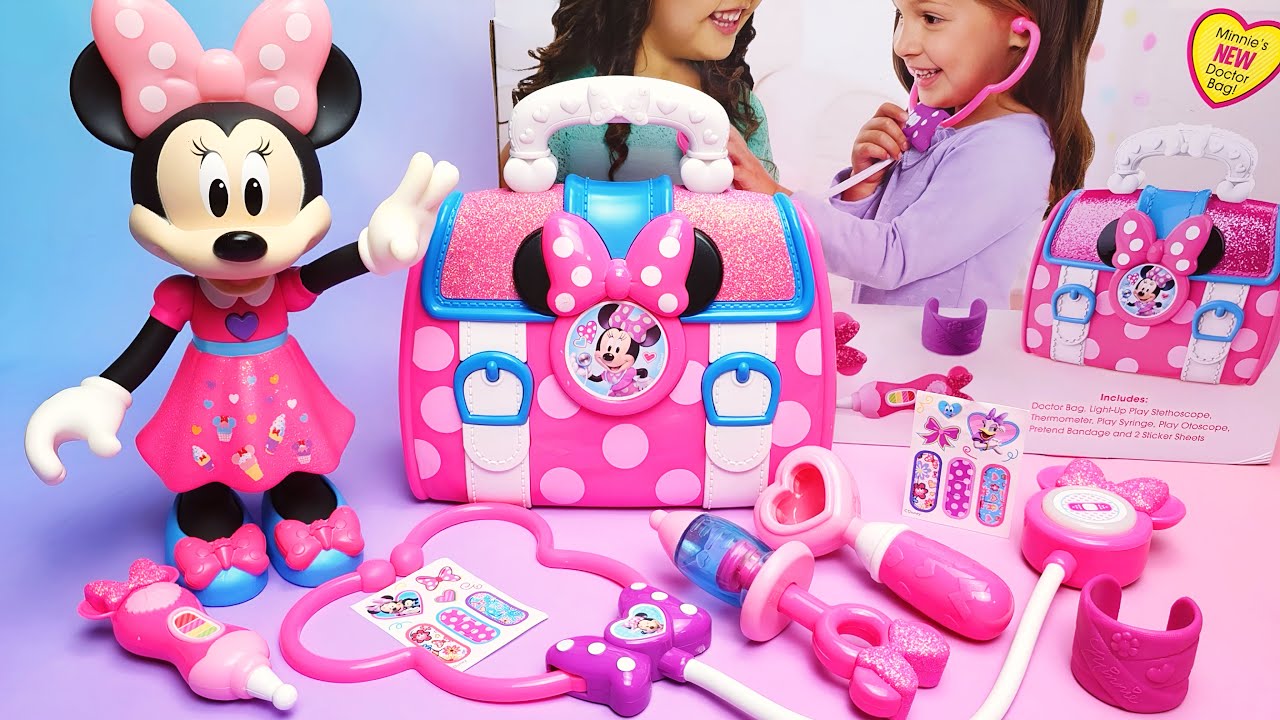 Disney Minnie Mouse Doctor Bag Set Satisfying with Unboxing Compilation ...