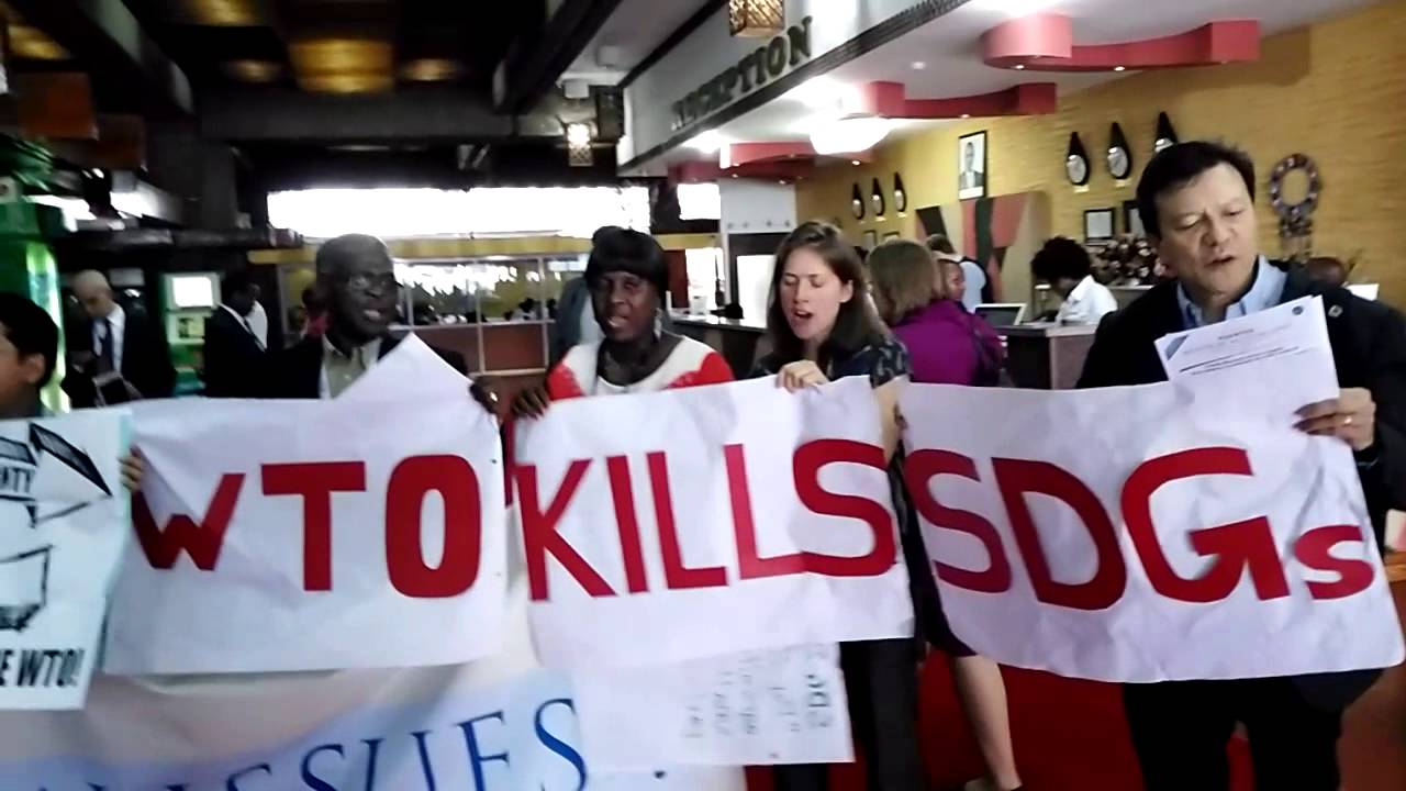 Part 1: Civil society protest at 10th WTO Ministerial Conference ...