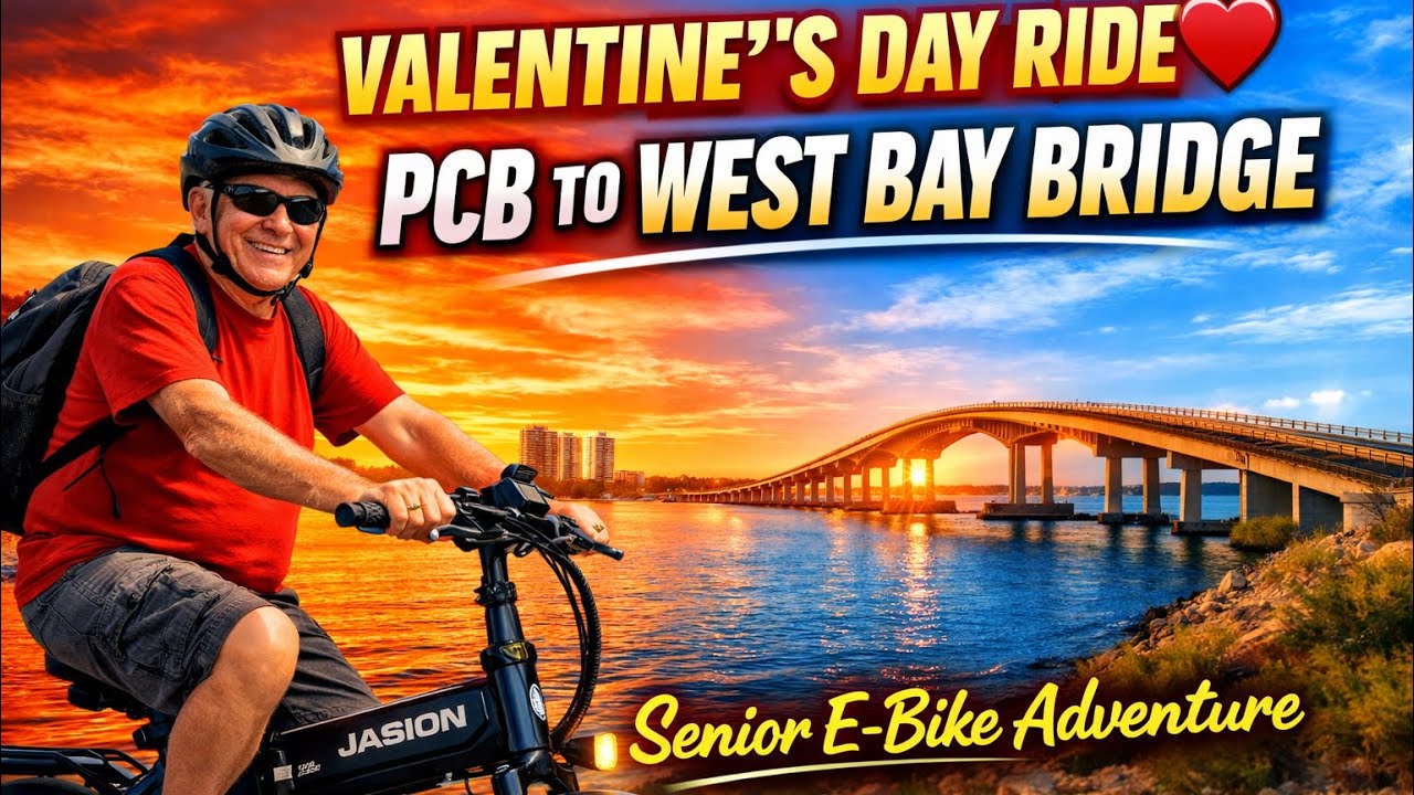 VALENTINE’S DAY RIDE ️PCB TO WEST BAY BRIDGE- Senior E-Bike Adventure ...