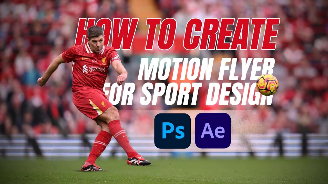 Photoshop Tutorial & After Effect 3D parallax Sport Design - YouTube
