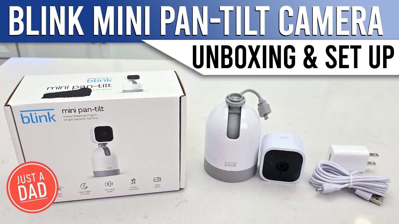 Blink Mini Pan-Tilt Indoor plug-in Smart Security Camera Unboxing & How ...