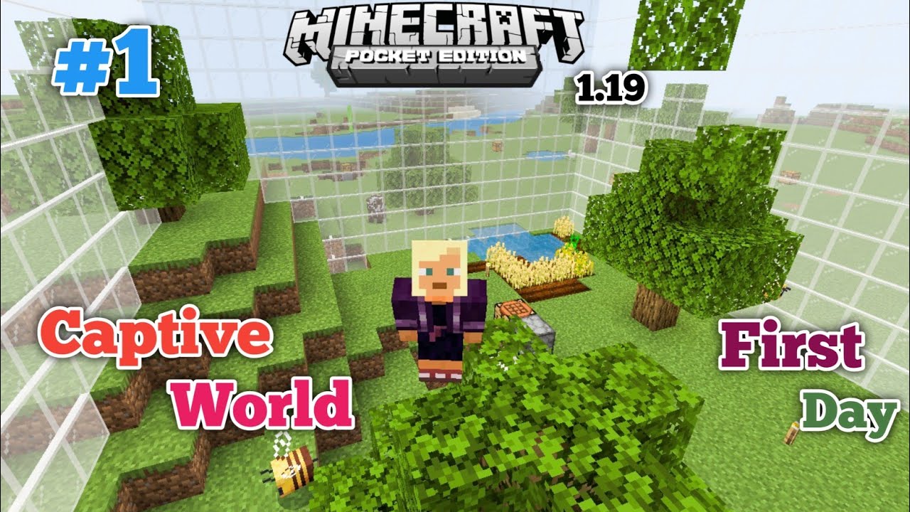 First Day In Mcpe 1.19 Captive World || Let's Play Minecraft || - YouTube