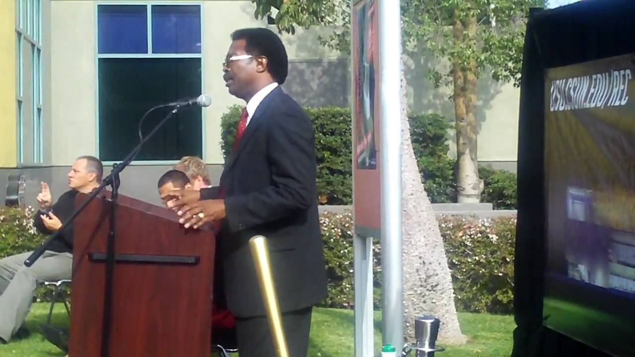 William Watkins speaks at CSUN Rec. Ctr. Event - YouTube