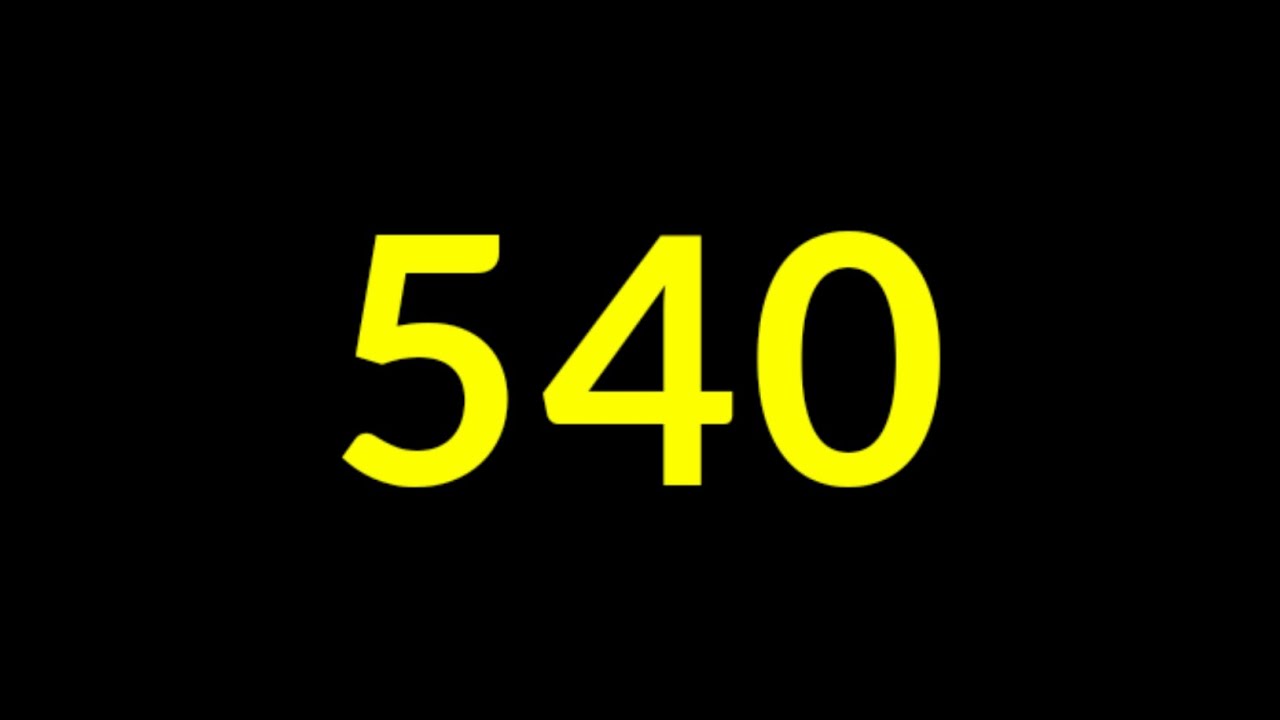 540 Seconds Countdown Timer With Sound Effect - YouTube