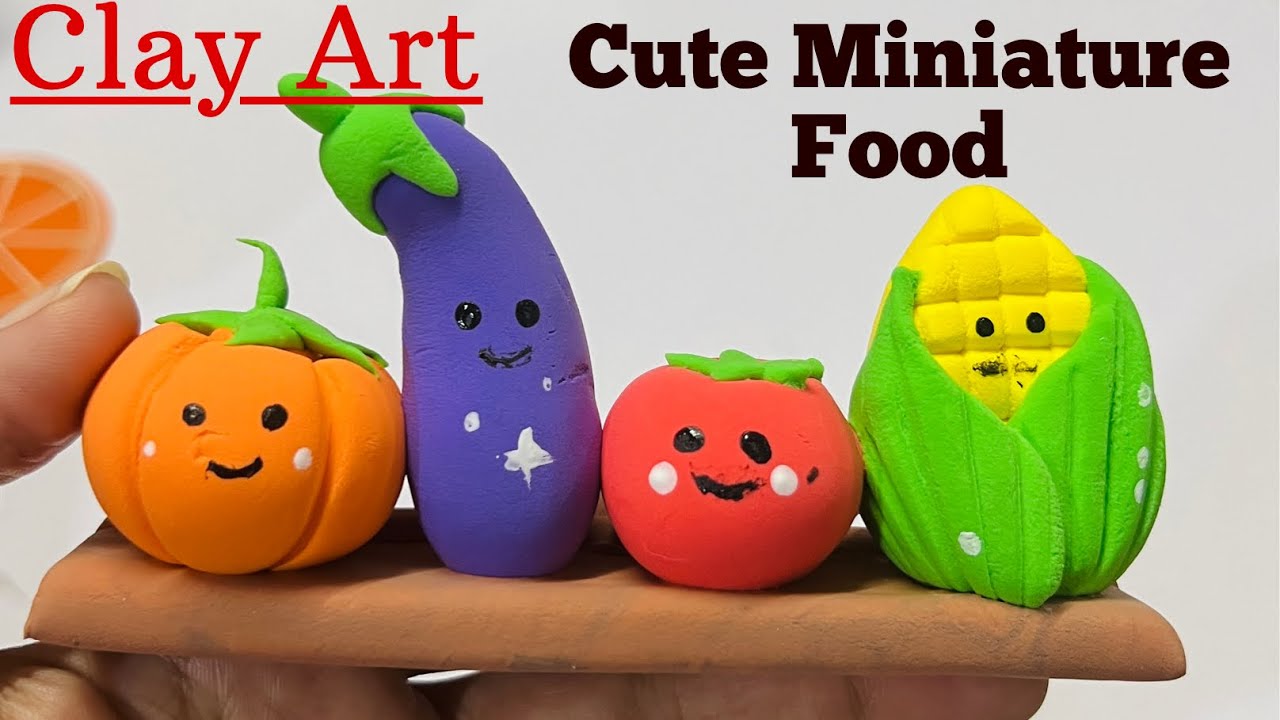 Clay Art ️ | Cute Miniature Food | DIY Clay Craft | Kids Craft - YouTube