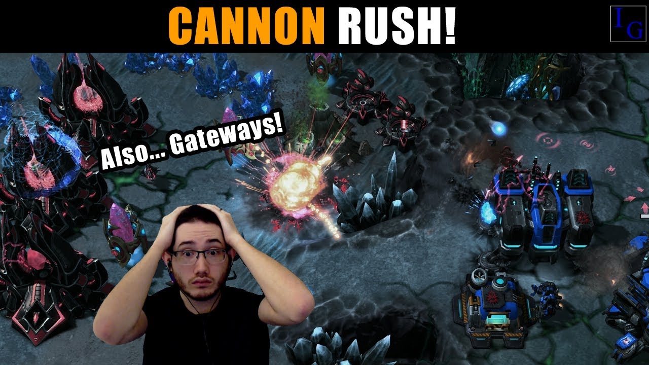 CANNON RUSHER Makes Me Destroy Every Building! | Live Terran vs Protoss ...