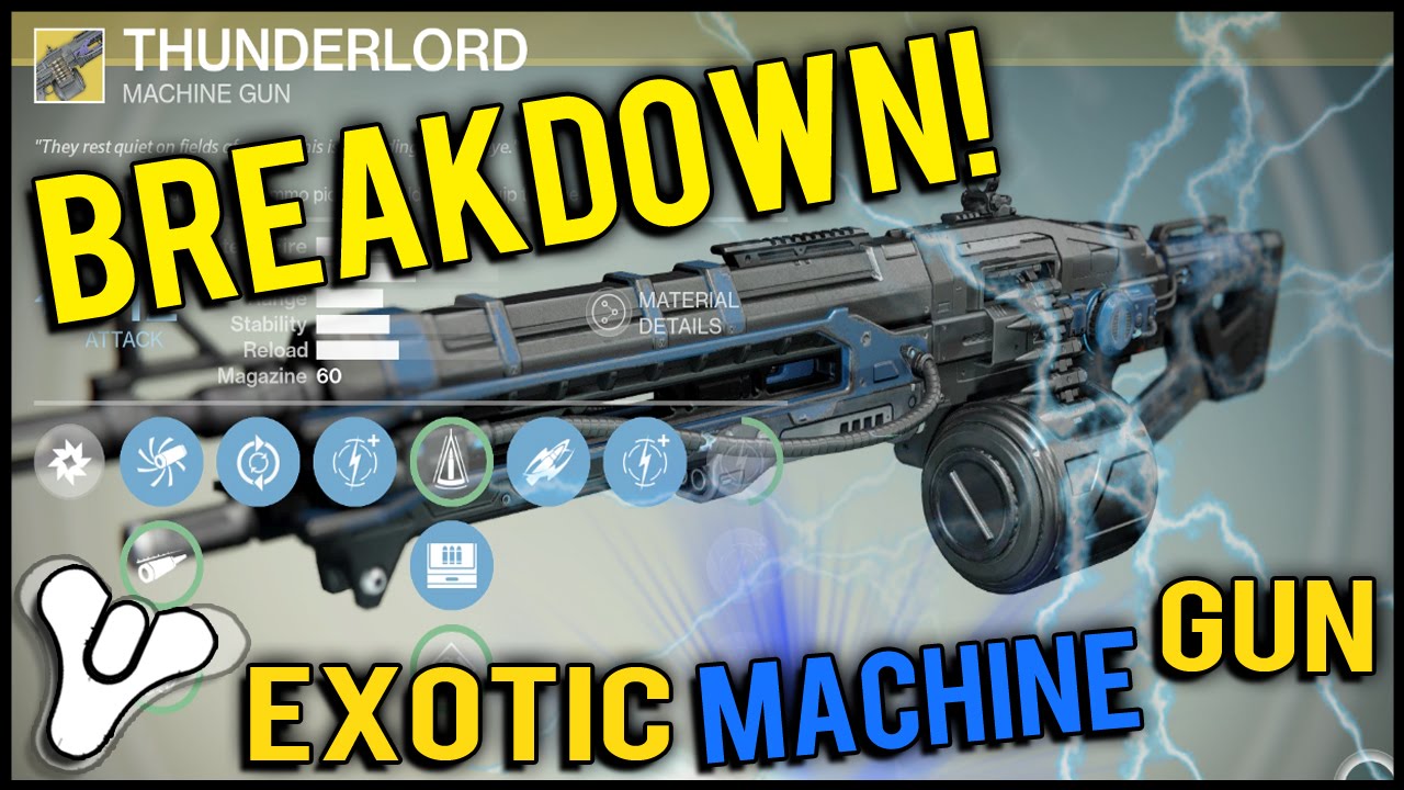 Destiny: Exotic Thunderlord Machine Gun Review! | The Best Machine Gun ...