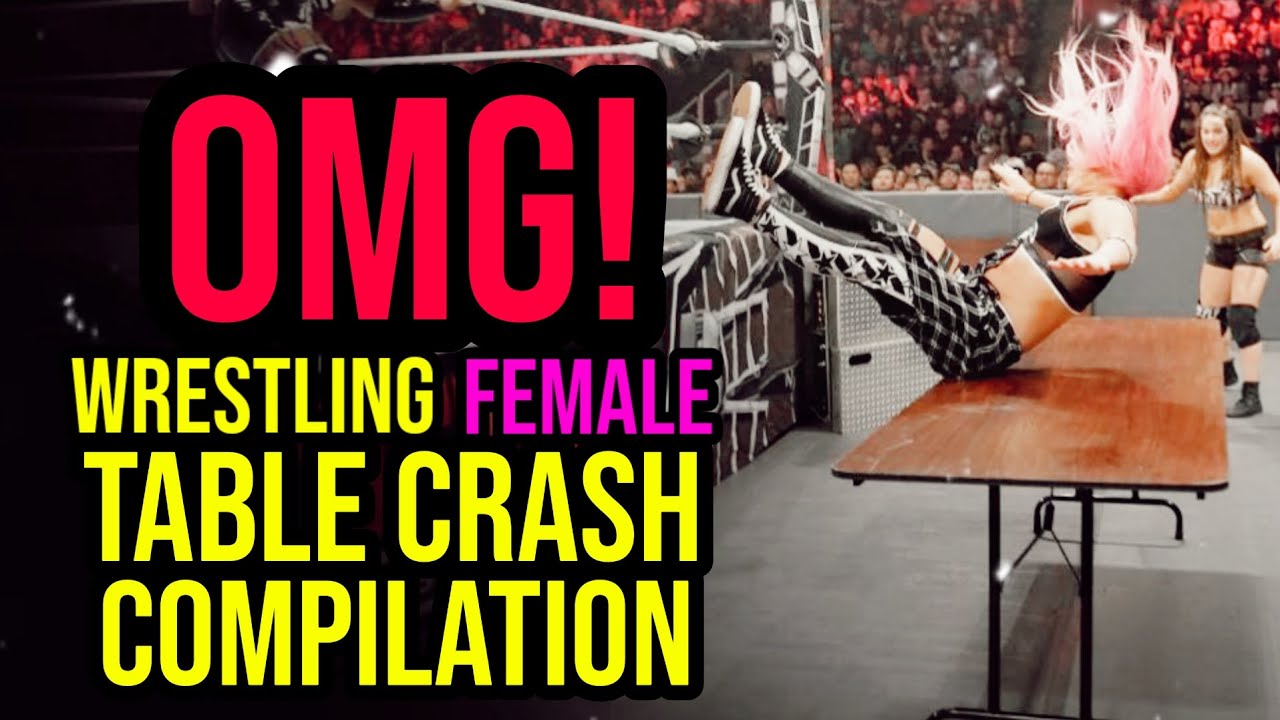 OMG!!! Wrestling Female Superstar Table Crashes Compilation | WWE, TNA ...