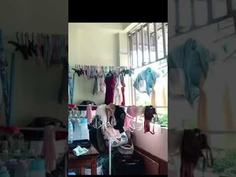 Cd &Bh jemuran tante di dalam rumah..... Cuaca hujam#basah