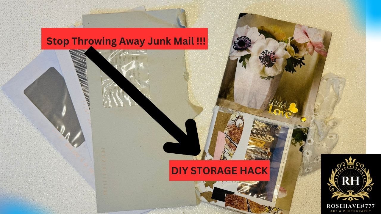 Junk Mail into a Gorgeous Trifold Storage! | Flip Through at the End ...