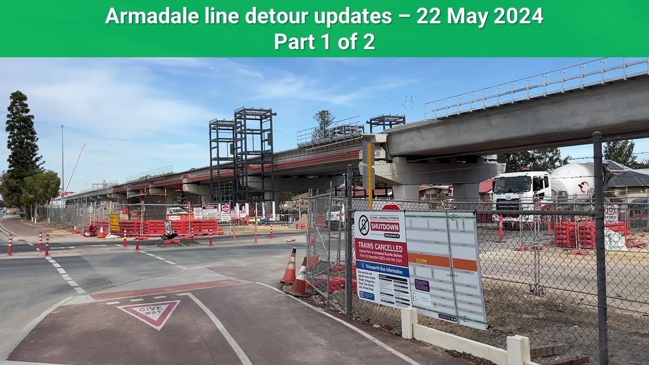 Armadale line detour review 22 May 2024 - part 1 - YouTube