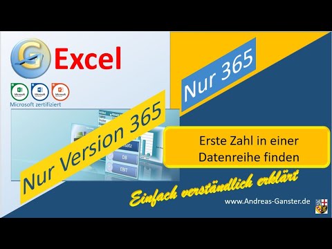 Erste Zahl in der Datenreihe finden | Excel Tipp 13713 | Tutorial ...