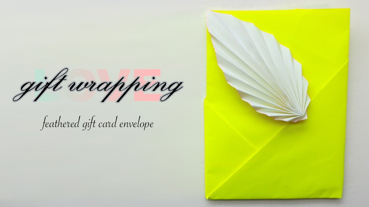 Tutorial for an Origami Feathered Gift Card Envelope - Christmas Gift ...