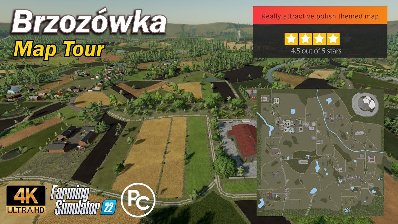 Brzozówka | Map Review | Farming Simulator 22 - YouTube