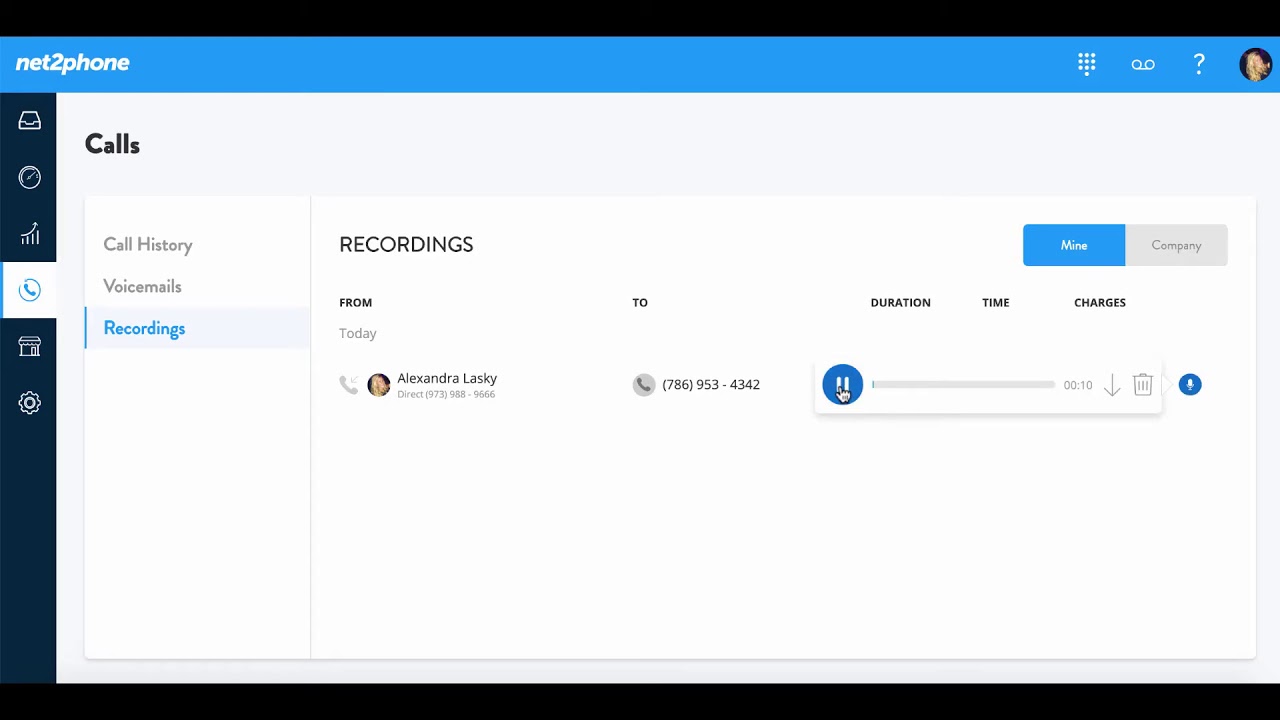 Net2phone Setting Up Call Recording - YouTube