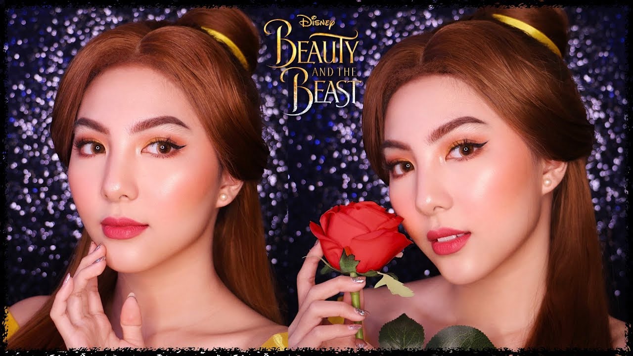 Princess Belle Makeup Tutorial | Beauty and The Beast 🥀 - YouTube