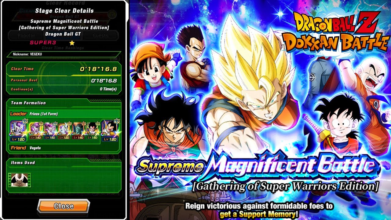 TEAM INHUMAN DEEDS VS. STAGE "DB GT" (Blue Zone Super Warriors - DBZ ...