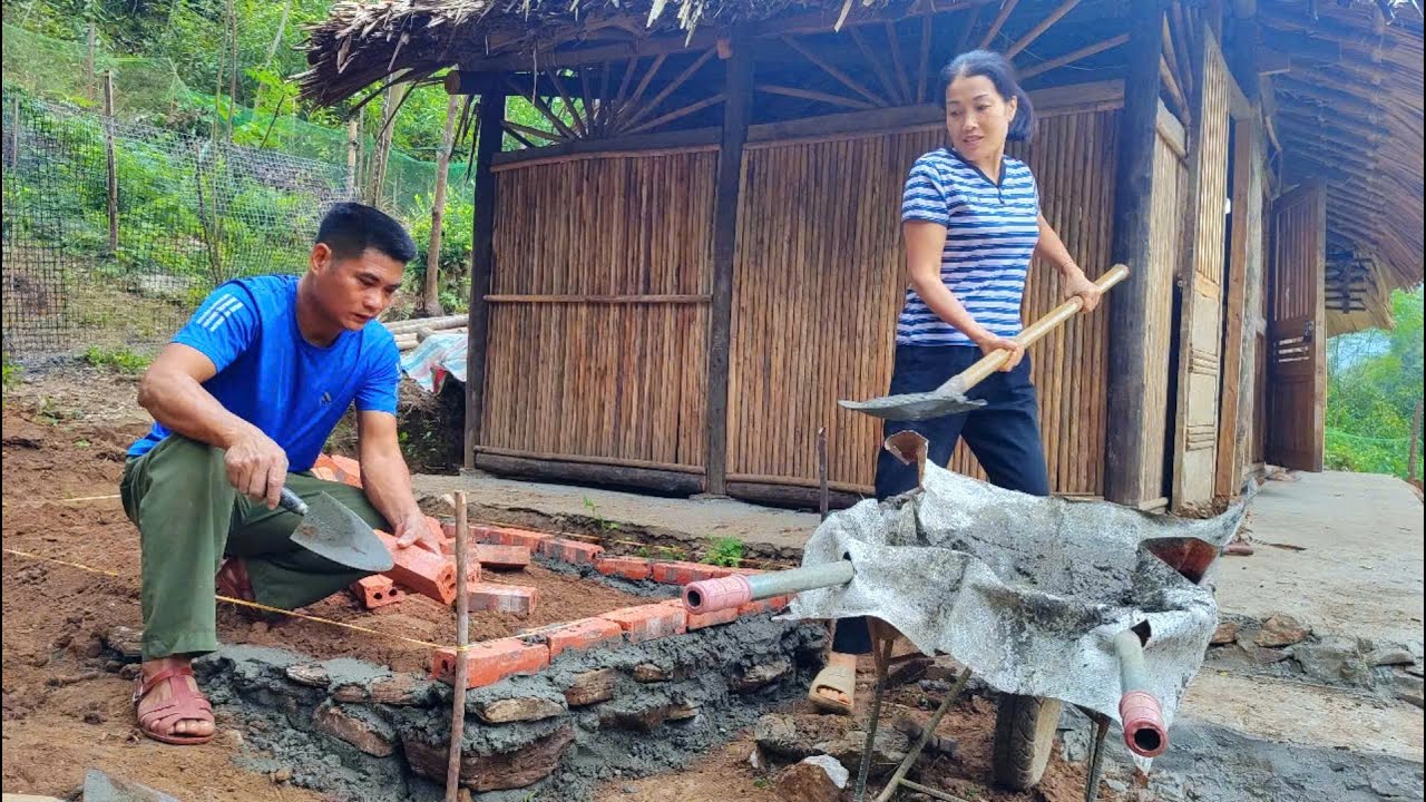Building a bathroom foundation with cement creates the perfect dream ...