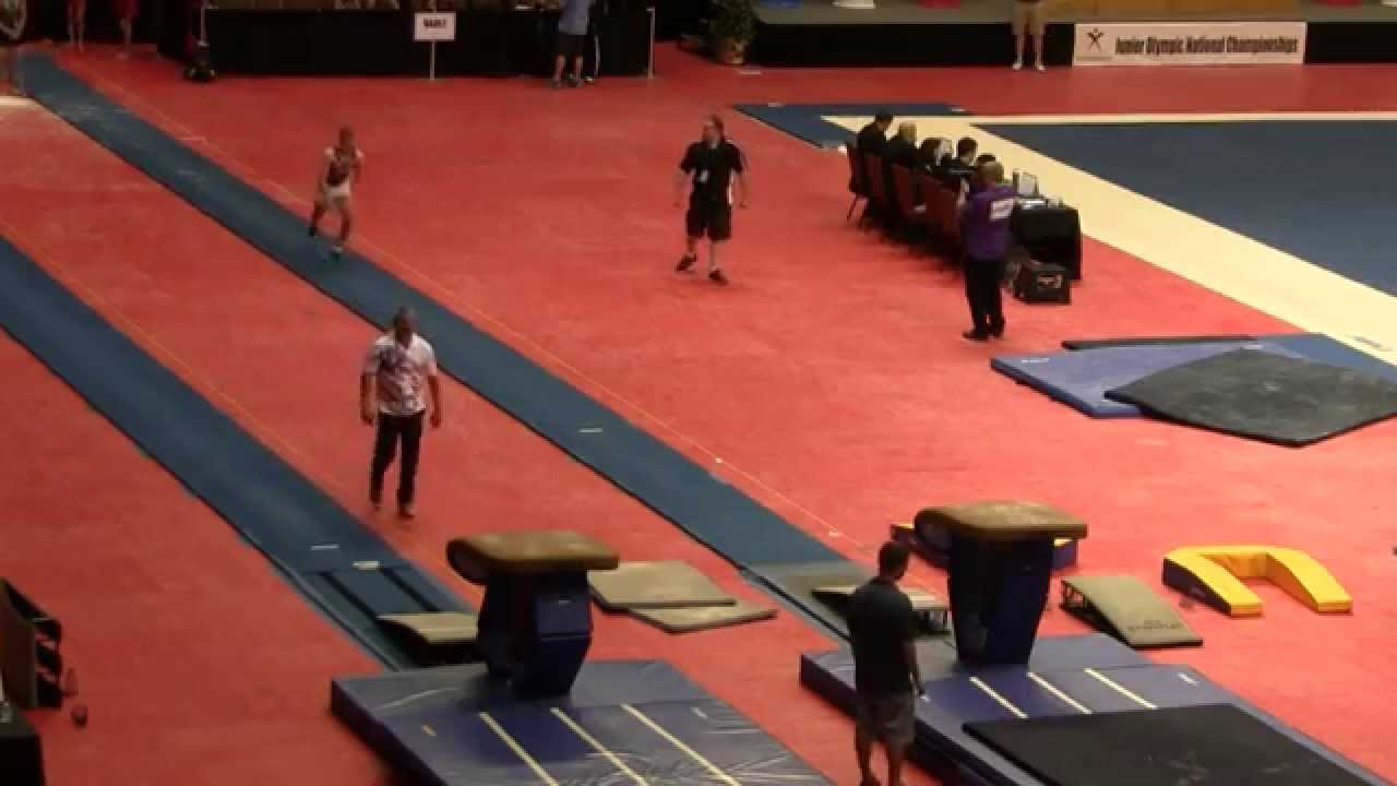 Collin Hickey - 2015 JO Nationals - Level 9 JE - Vault - YouTube