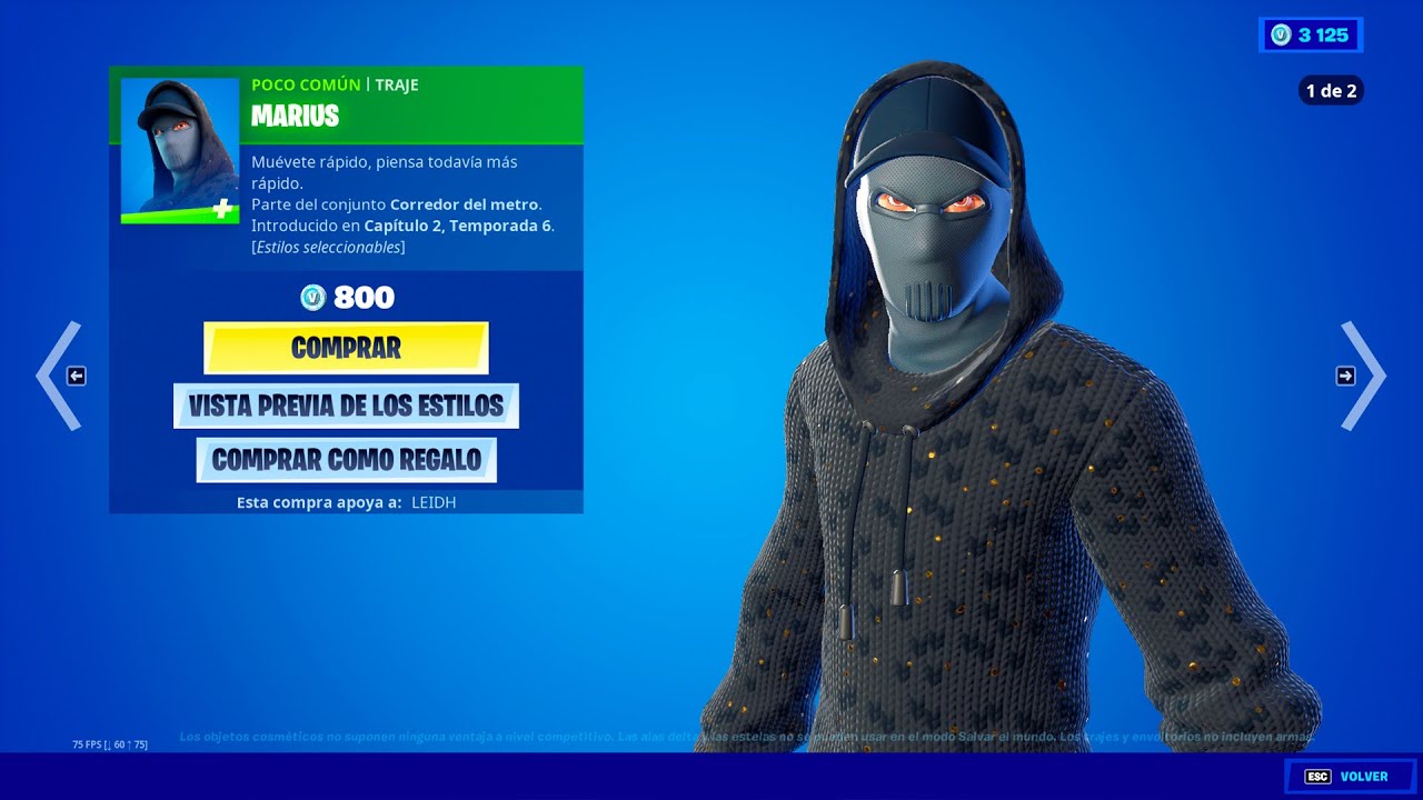 NUEVA SKIN *MARIUS* Y VUELVE BAILE *MADRE PATRIA* NUEVA TIENDA FORTNITE ...