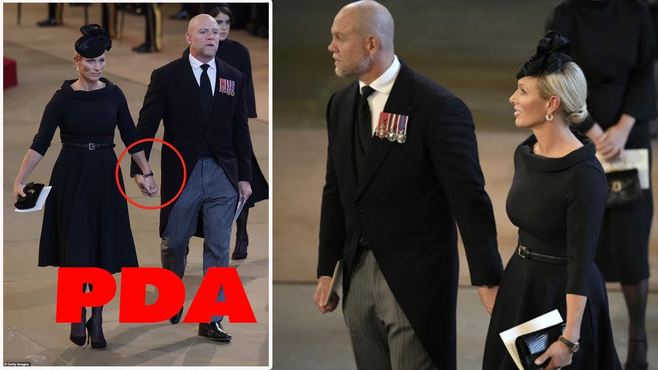 You Missed: Mike and Zara Tindall's PDA in the Queen's Procession - YouTube