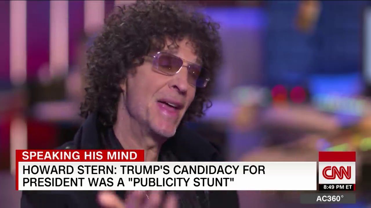 Howard Stern on Donald Trump. Howard Stern also supports Hillary ...