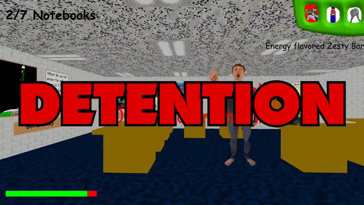 Detention song (remix ) Baldi's Basics - YouTube