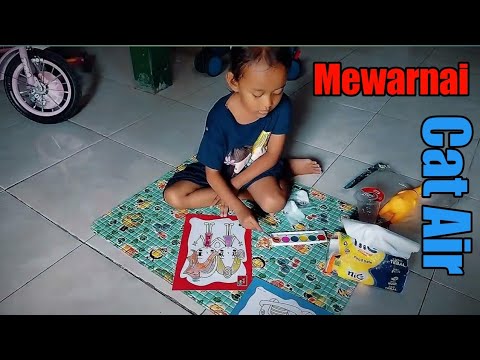 Mewarnai Pakai Cat Air | Anak Paud - YouTube