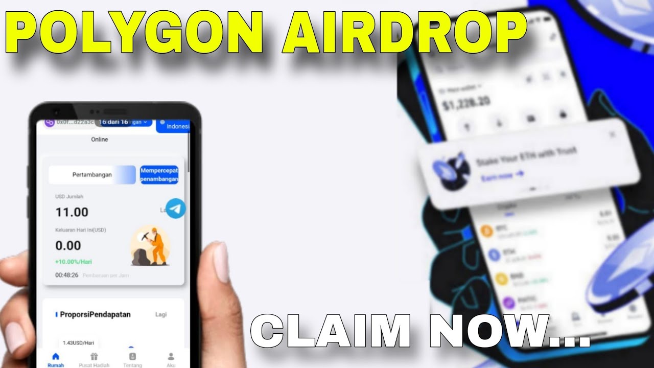 POLYGON AIRDROP TERBARU DAFTAR DAN CLAIM BONUSNYA - YouTube