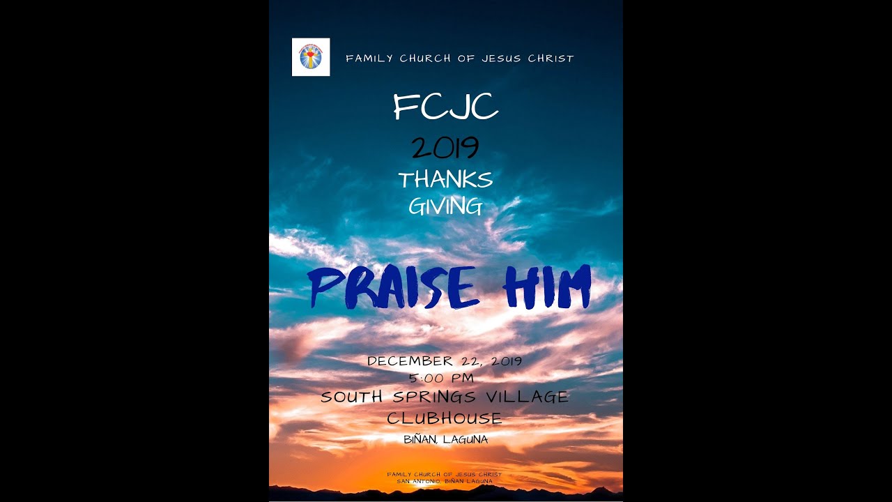 Year End Video Presentation for Thanksgiving 2019 - YouTube