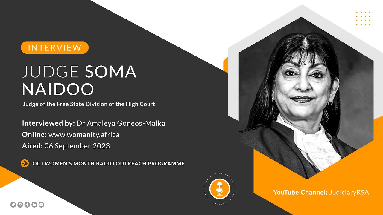 Judge Soma Naidoo - Free State Division of the High Court | Womanity ...