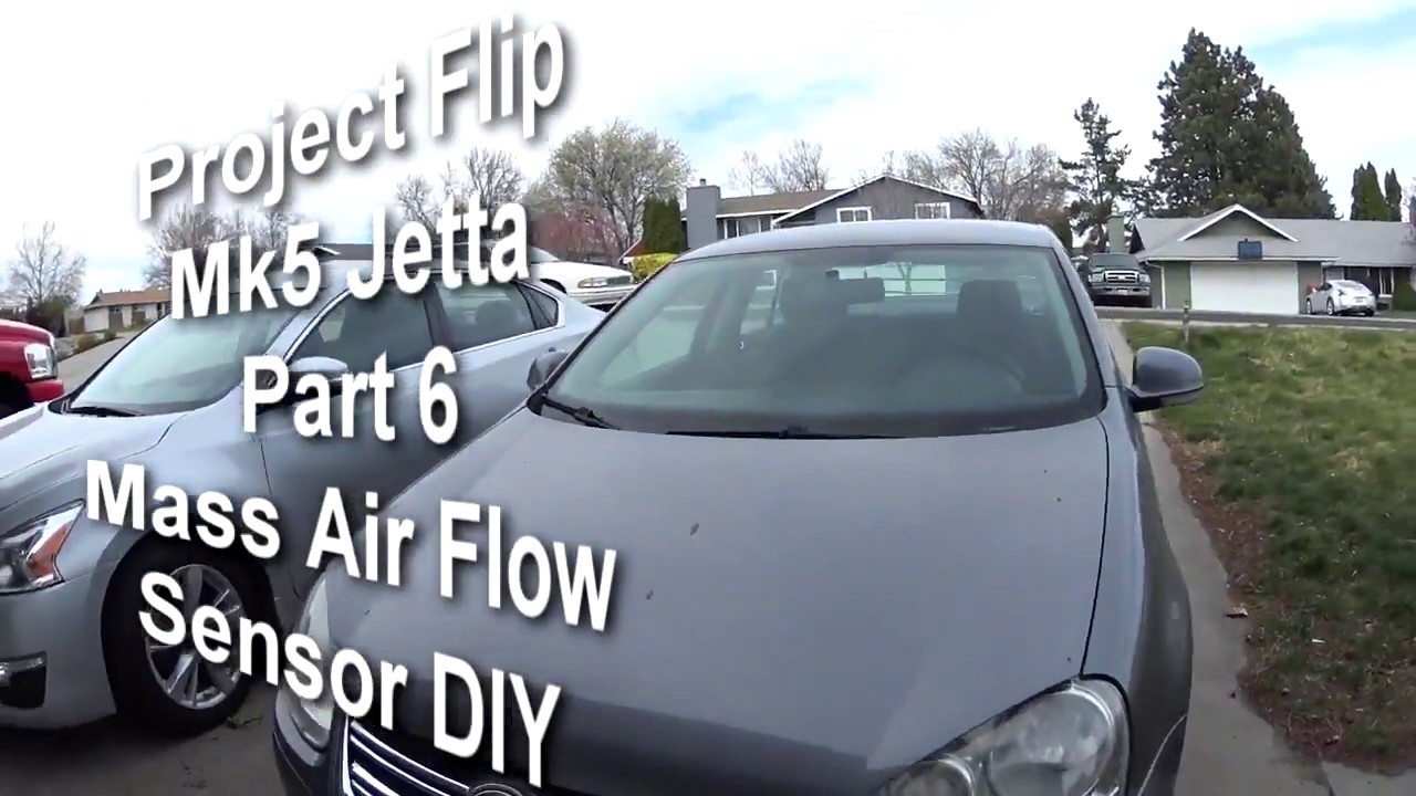 MK5 Jetta mass air flow sensor replacement diy quick and easy - YouTube