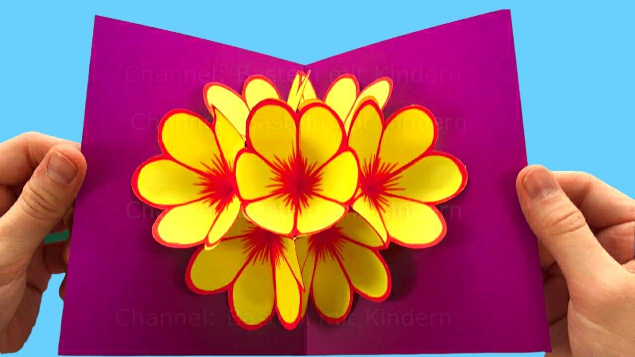 pop up card | project file decoration | beautiful craft - YouTube