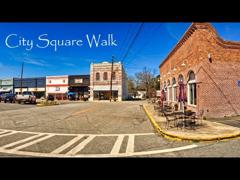 Walking The City Square Of Tennille, Georgia | 4K - USA - YouTube