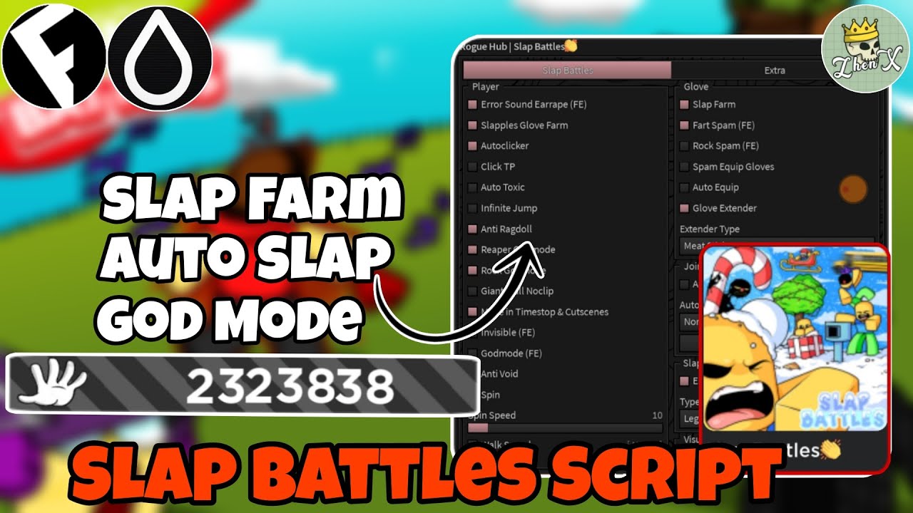 Slap Battles God Mode, Slap Farm & More Script | Hydrogen and Fluxus ...