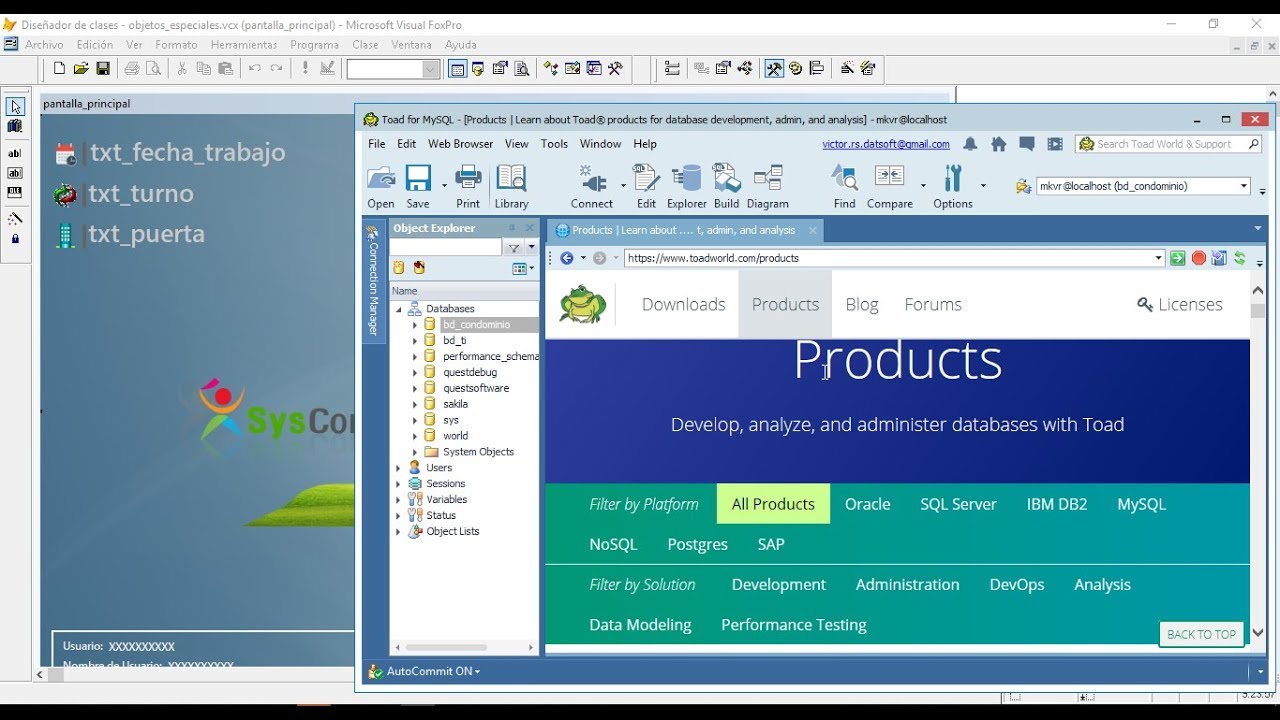 Conociendo el Toad for Mysql usado para Mysql y MariaDB For VFP - YouTube