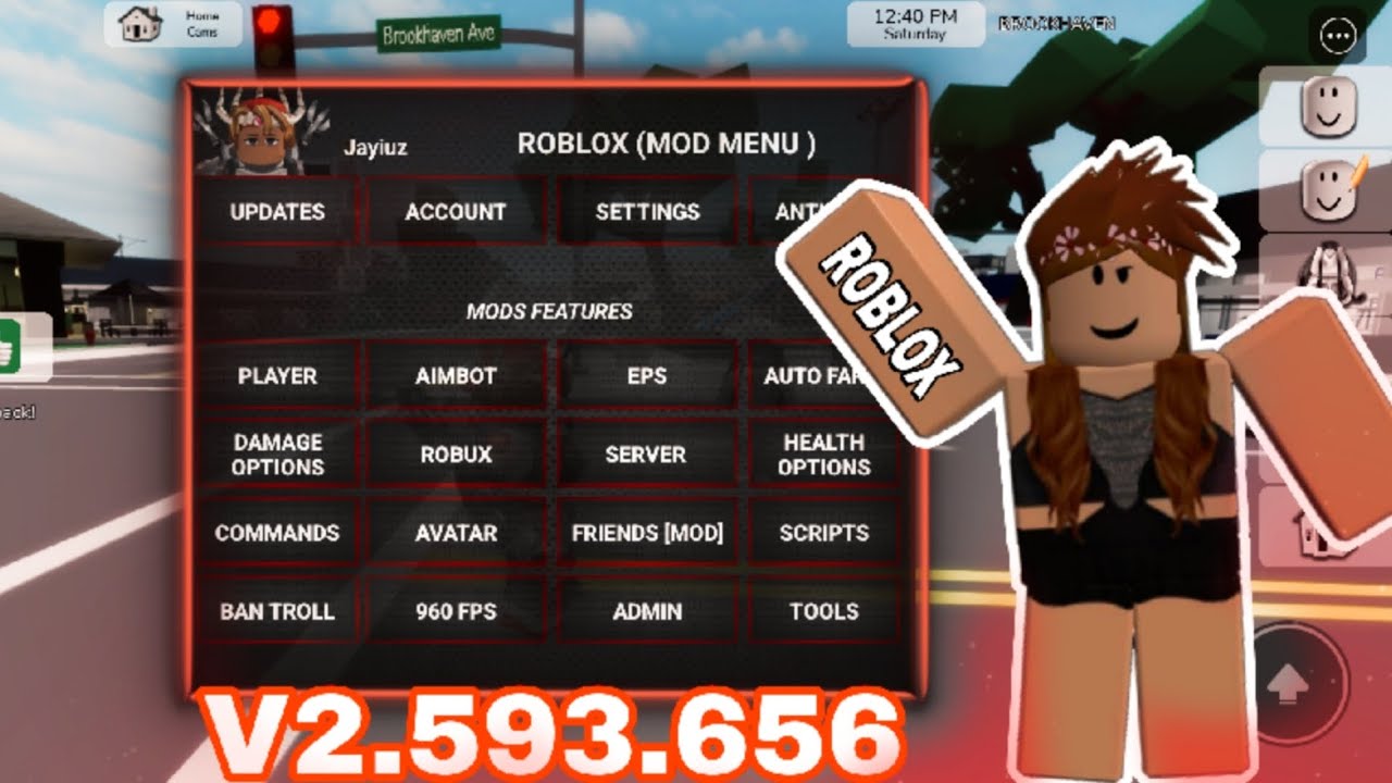 ROBLOX ||V2.593.656|| MOD MENU BY JAYIUZ - YouTube