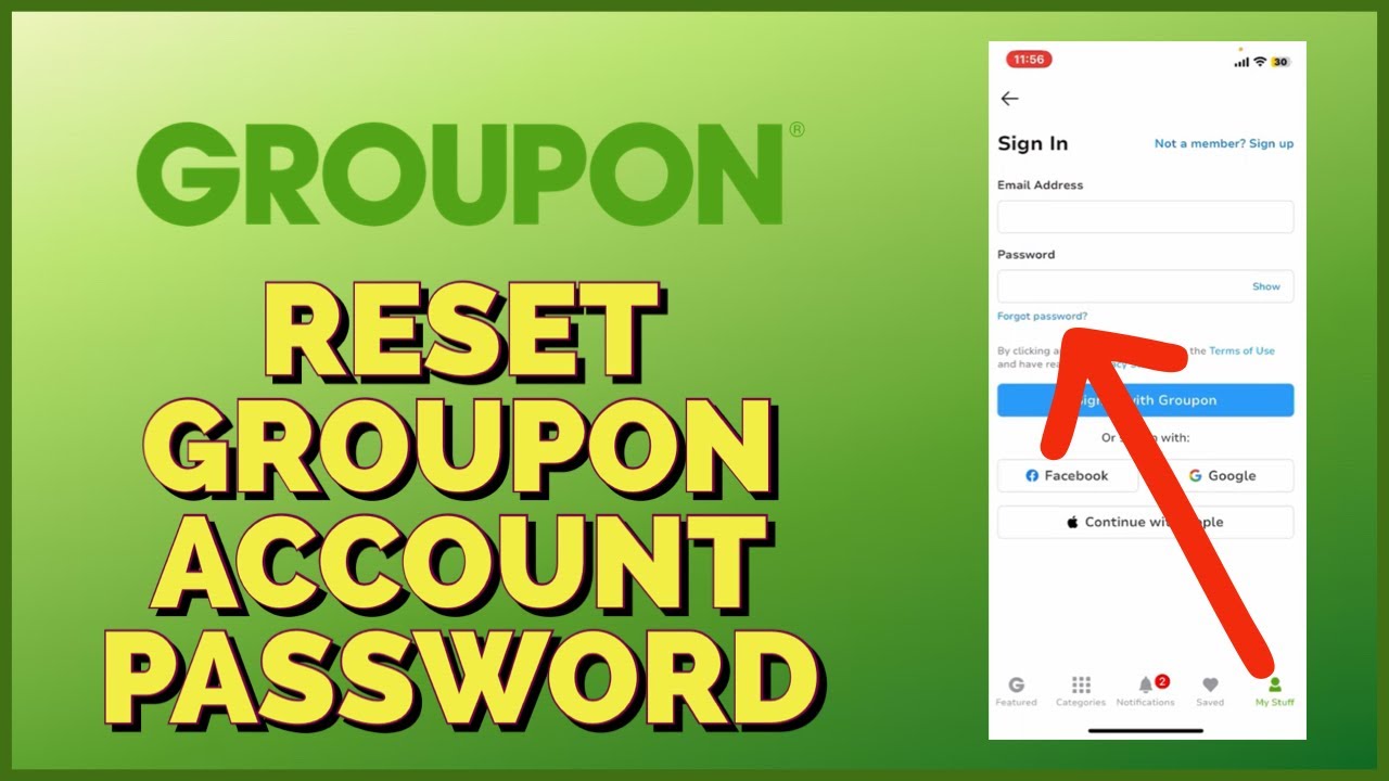 How To Reset Groupon Account Password 2023? Recover Groupon Account ...