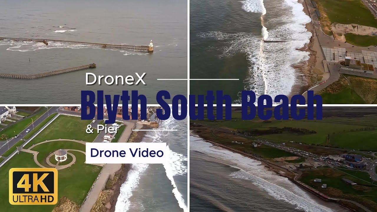 Blyth & South Beach Like You've Never Seen! 🏖️ Stunning 4K Drone ...
