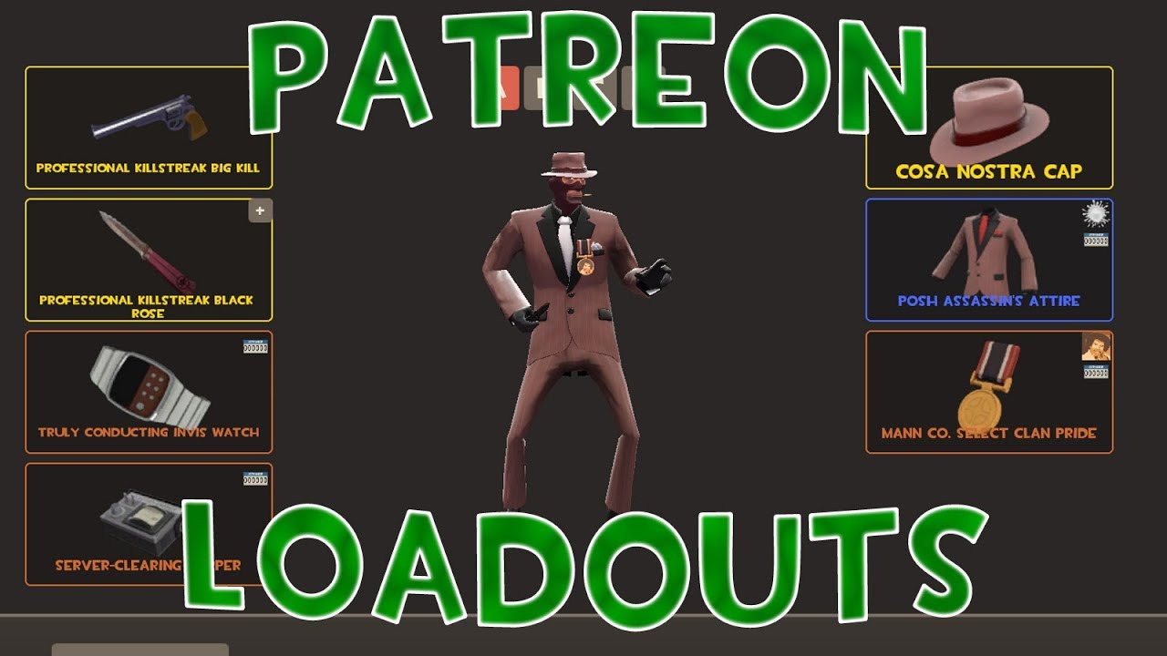 TF2 - Awesome Simplistic Spy loadout! - Patreon Loadouts - YouTube