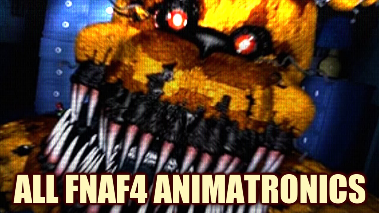 FNAF 4 All Animatronics | Nightmare Freddy - YouTube