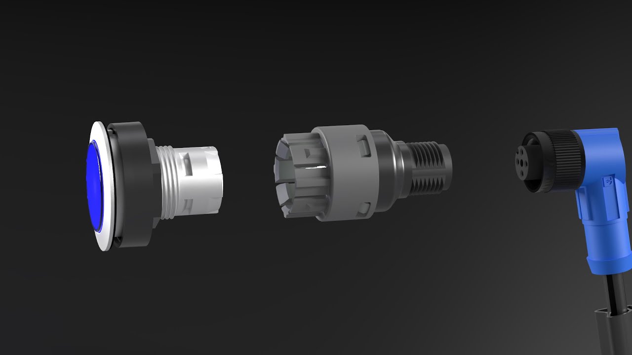 FRT connect - Contact blocks with M12 connection - YouTube