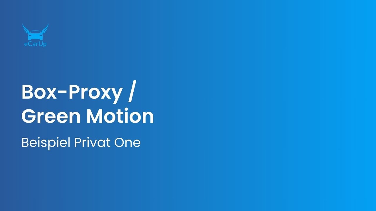 Brox-Proxy / Green Motion - Beispiel Private One - YouTube