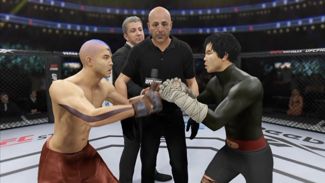 *ANIME WARS* Avatar Aang vs Rock Lee || UFC 4 Fight - YouTube